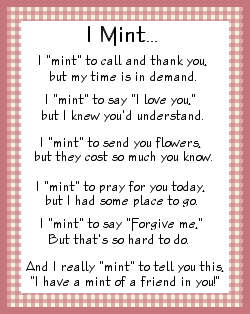 Mint Poem From Christianwomensministry.com gif by melaniemoore ...
