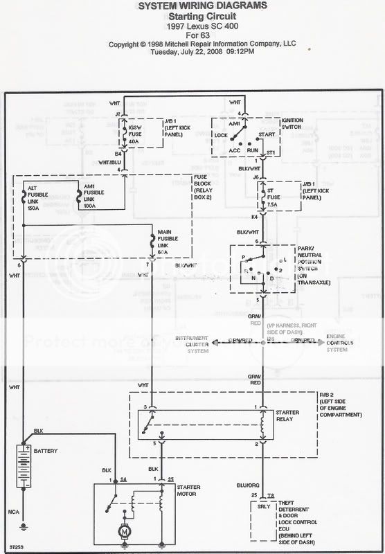 1997 SC400 Wiring Harness