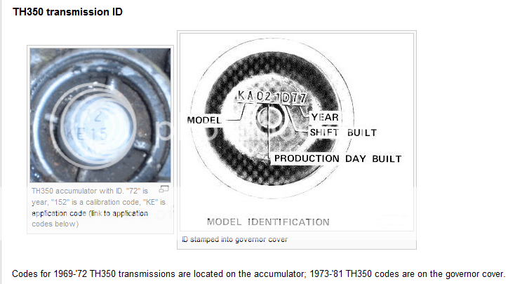 th350 identification ??? | Chevy Tri Five Forum