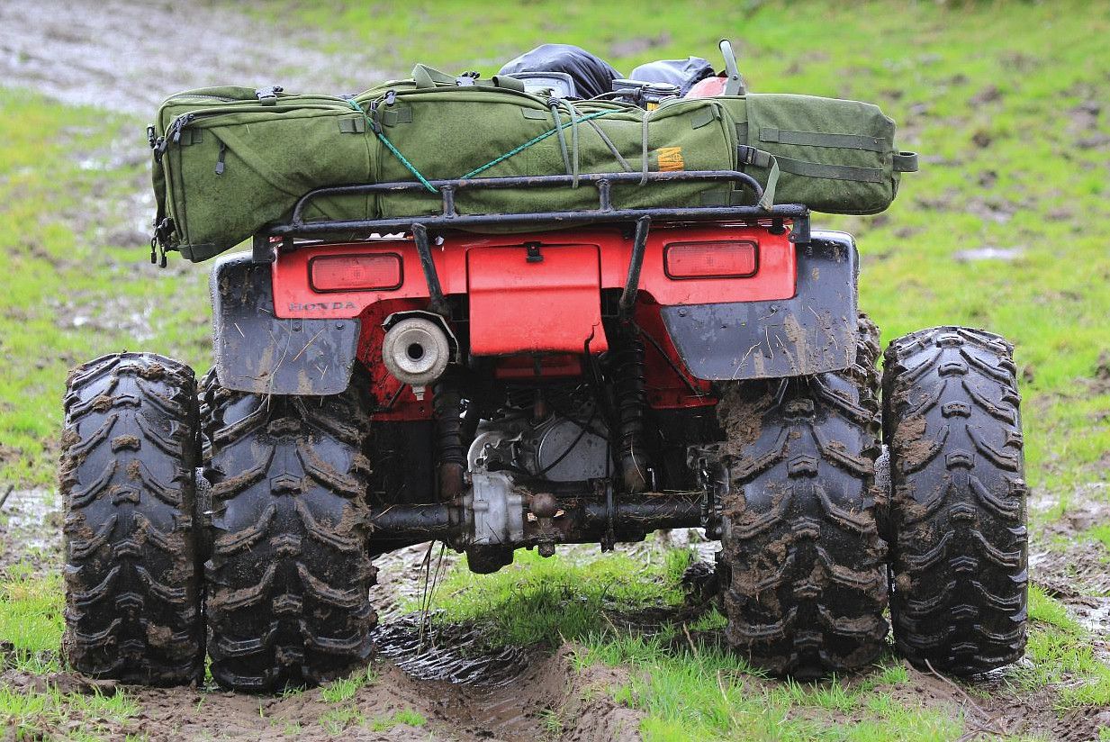 Oversized low pressure floatation quad tyres | The Stalking Directory