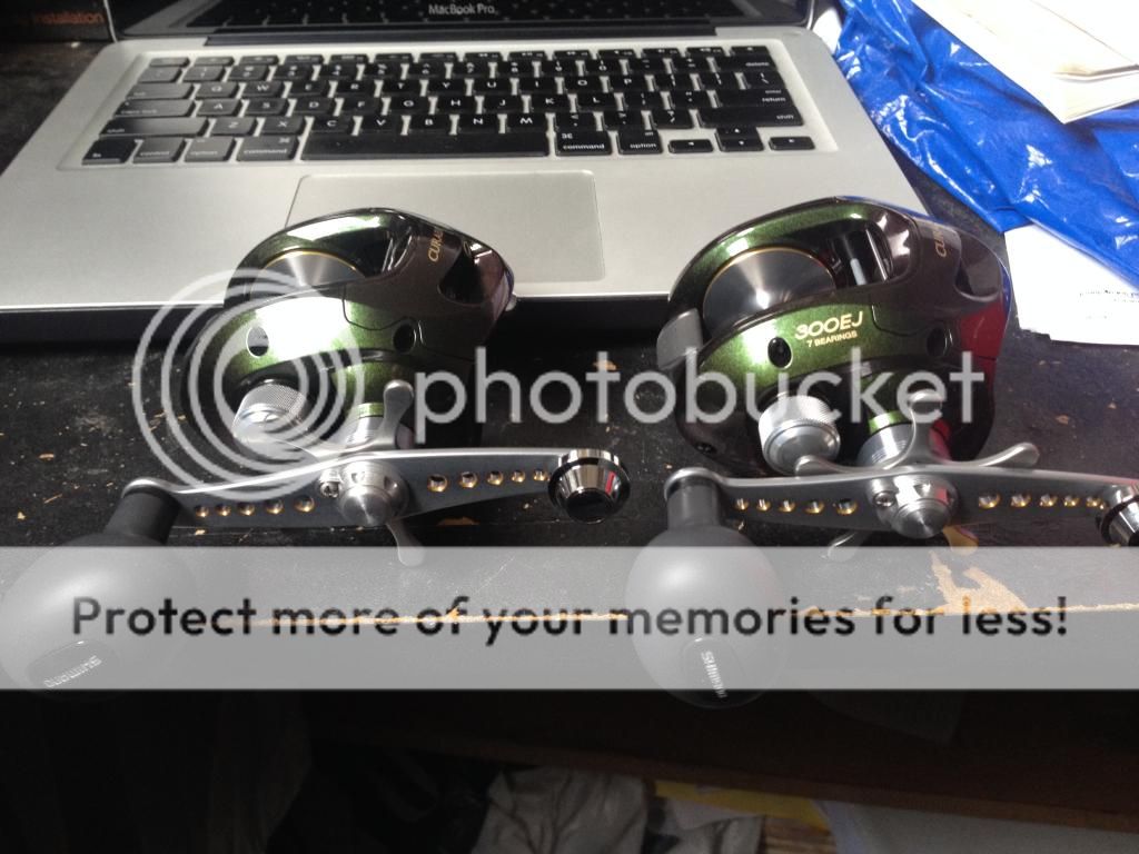 Accurate BX2-600N, 2 Shimano Curado 300EJ, Phenix Black Diamond ...